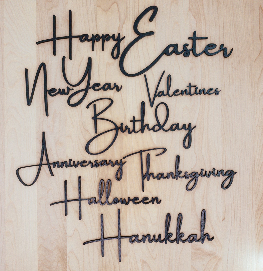 Cake Charm, Cake Toppers Embellishment, Elegant Script Cake Topper ...