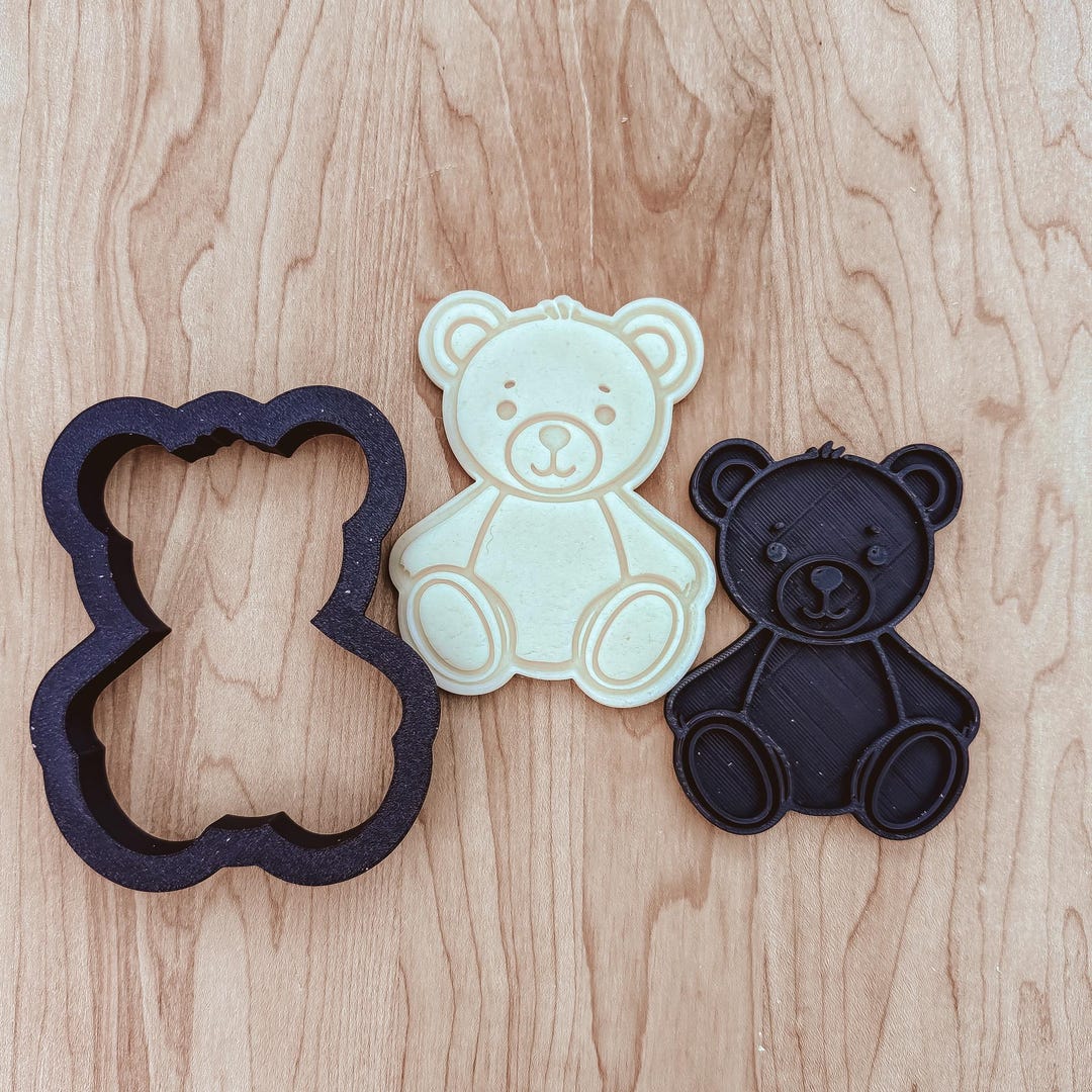 Teddy Bear Cutter & Stamp Set: Baby Shower - Etsy