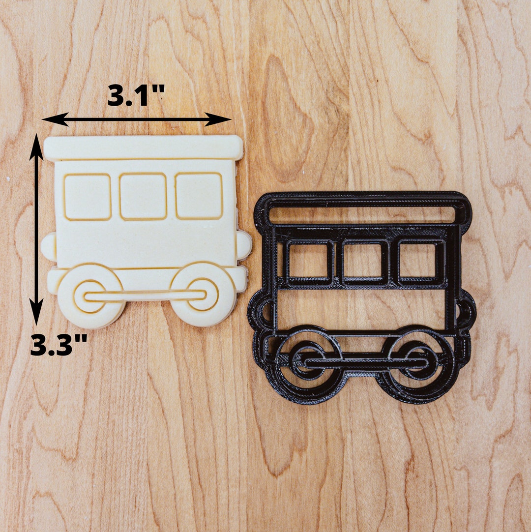 Train Passenger Car Cookie Cutter, Train Passenger Car Fondant Cutter ...