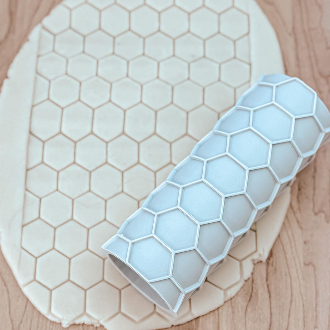 Texture Roller Stamp Honeycomb for Clay, Ceramics, Pottery or Polymer ...
