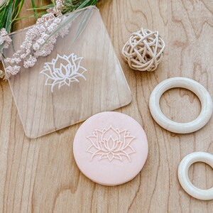 Lotus Flower Small Fondant Cookie Embosser, Lotus Fondant Embosser ...