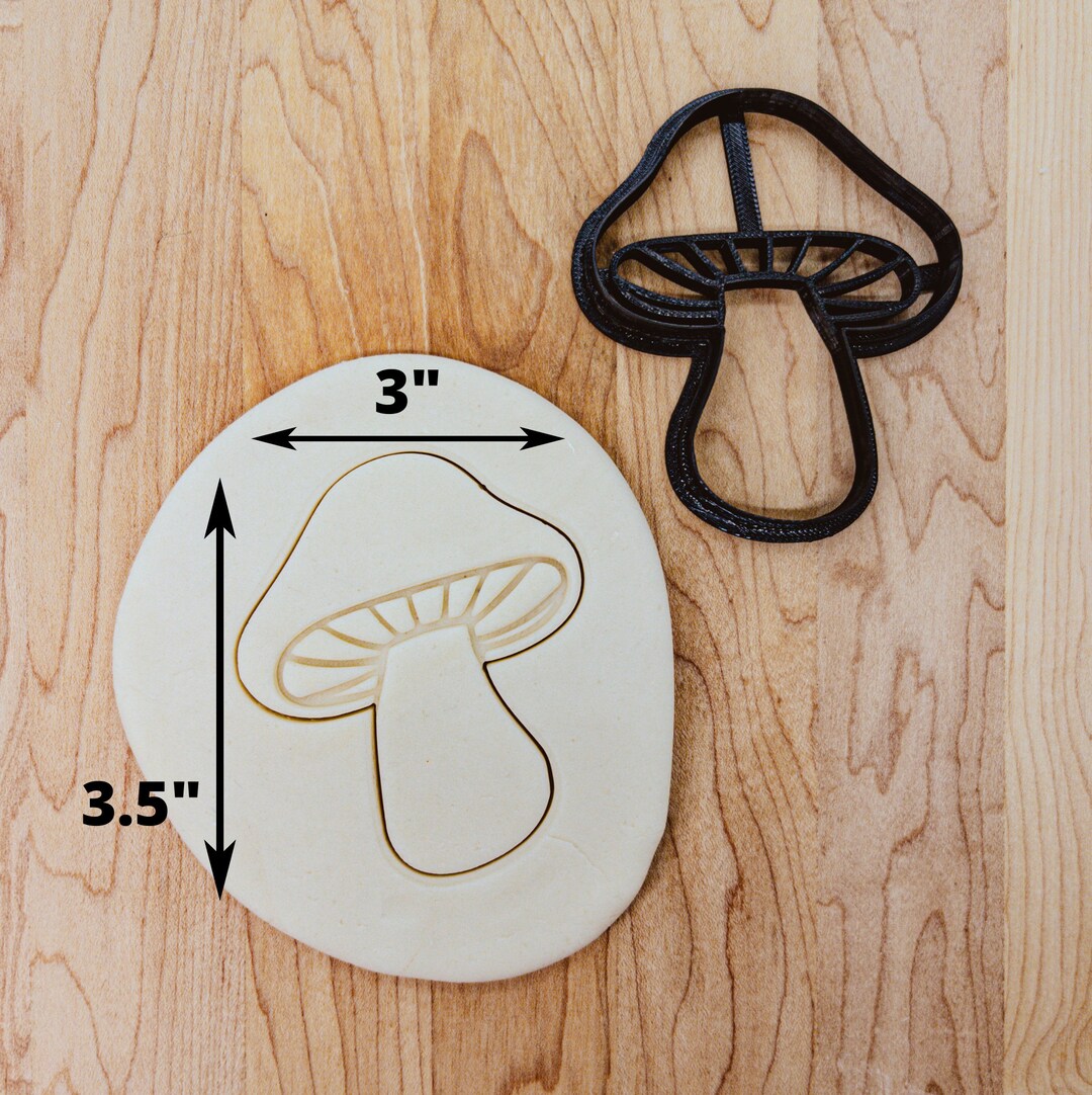 Mushroom Cookie Cutter, Mushroom Fondant Cutter, Mushroom Clay Cutter ...