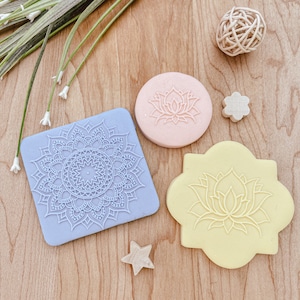 Lotus Flower Large Fondant Cookie Embosser, Lotus Fondant Embosser ...