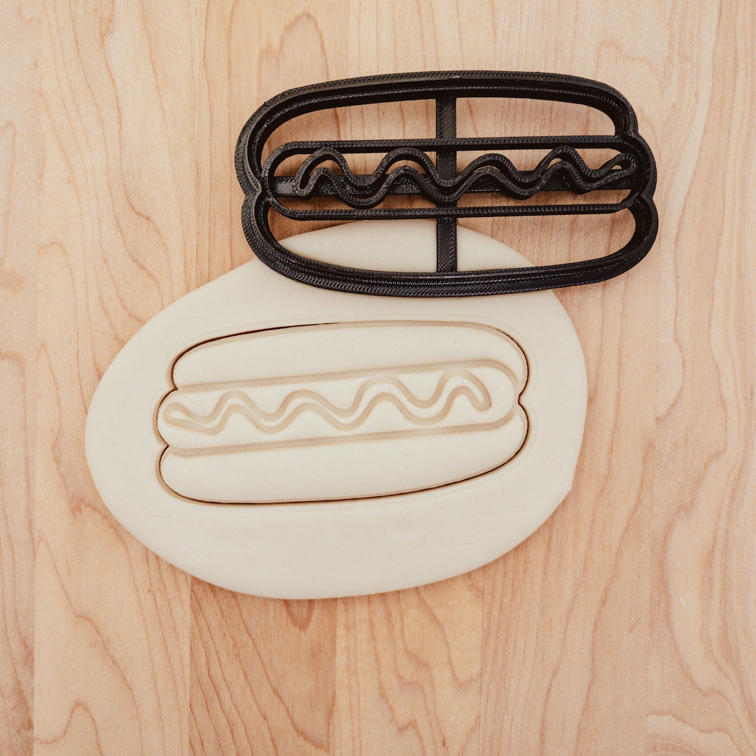 Hotdog Detailed Cookie Cutter Hot Dog Fondant Cutter Clay Cutter - Etsy