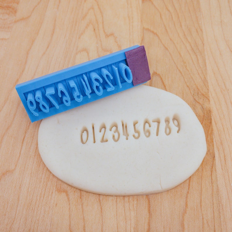 Number Stamp Set: 10mm Font - Etsy Canada