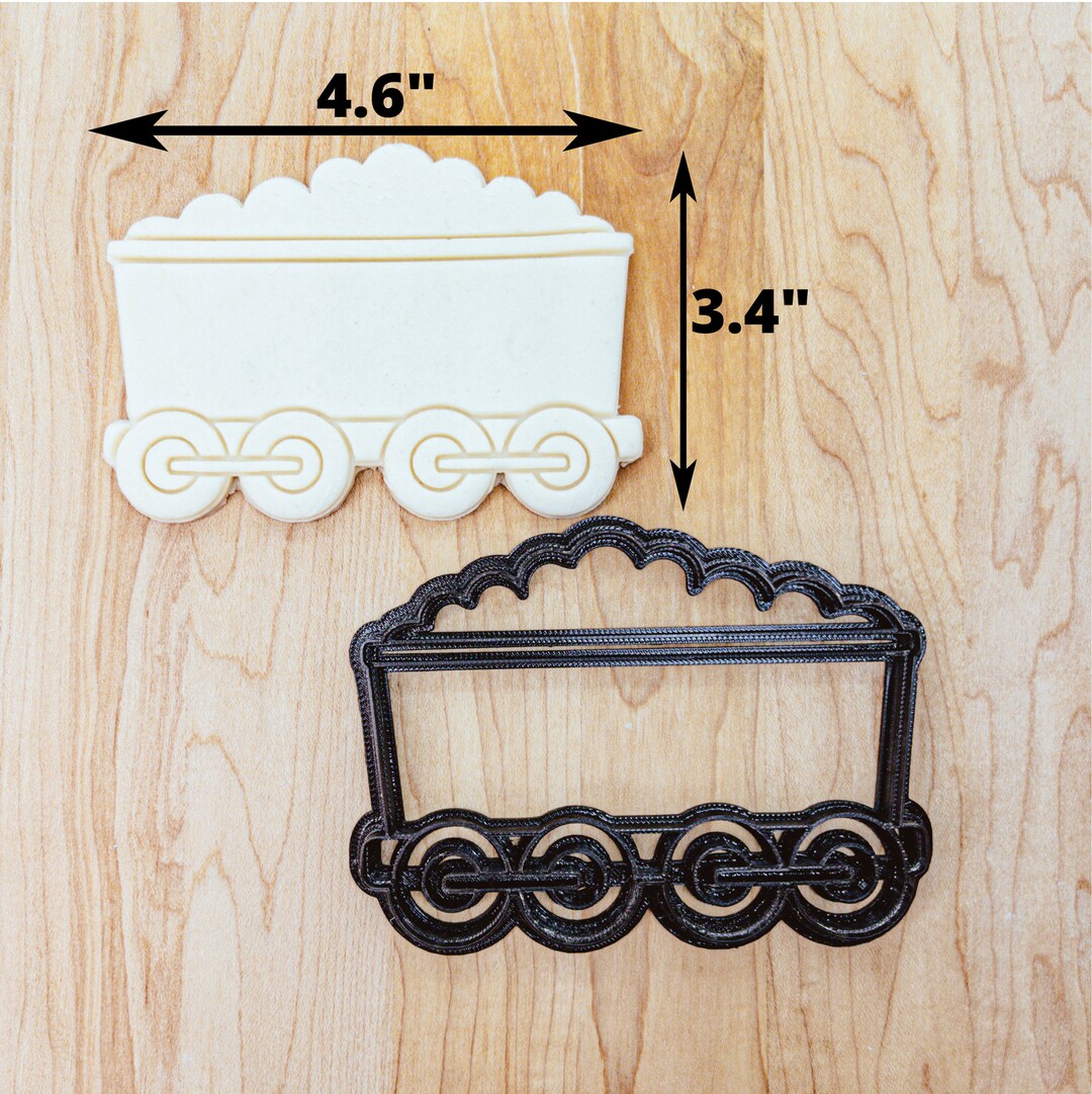 Train Coal or Gravel Car Cookie Cutter, Train Coal or Gravel Car ...