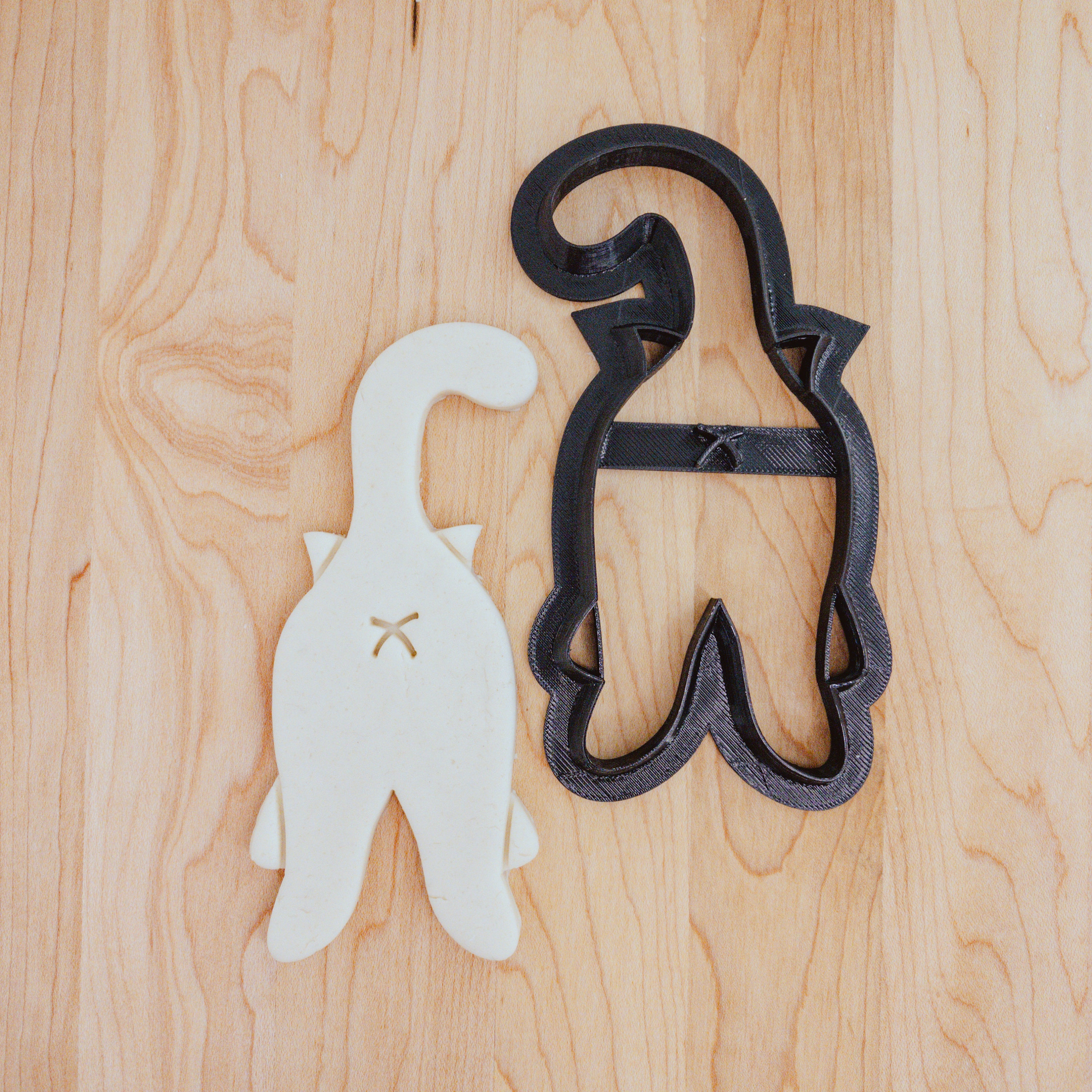 Cat Butt or Cat Bum Cookie Cutter Cookie Cutters for Kitty | Etsy