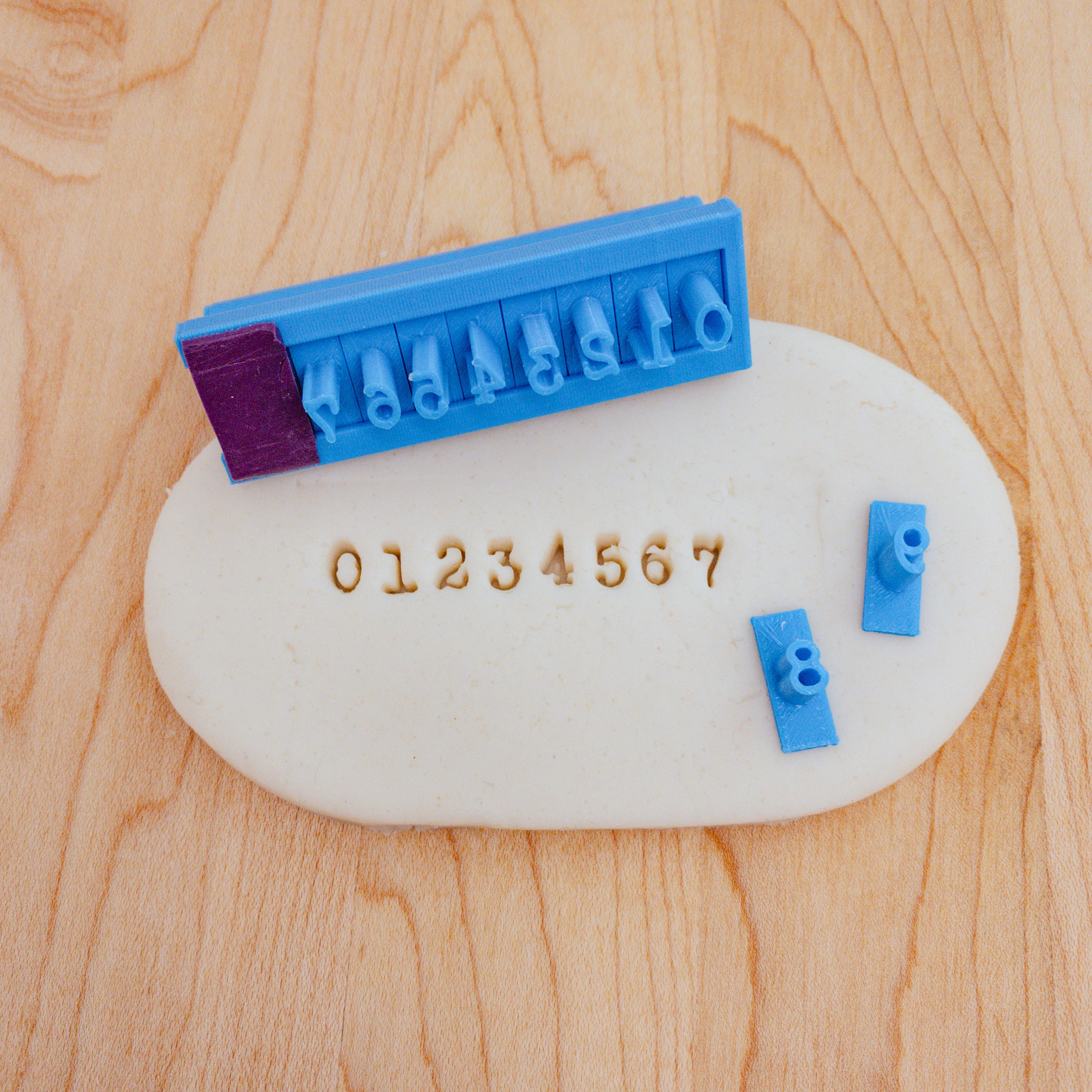Numbers Set "typist Font" Stamp - Etsy