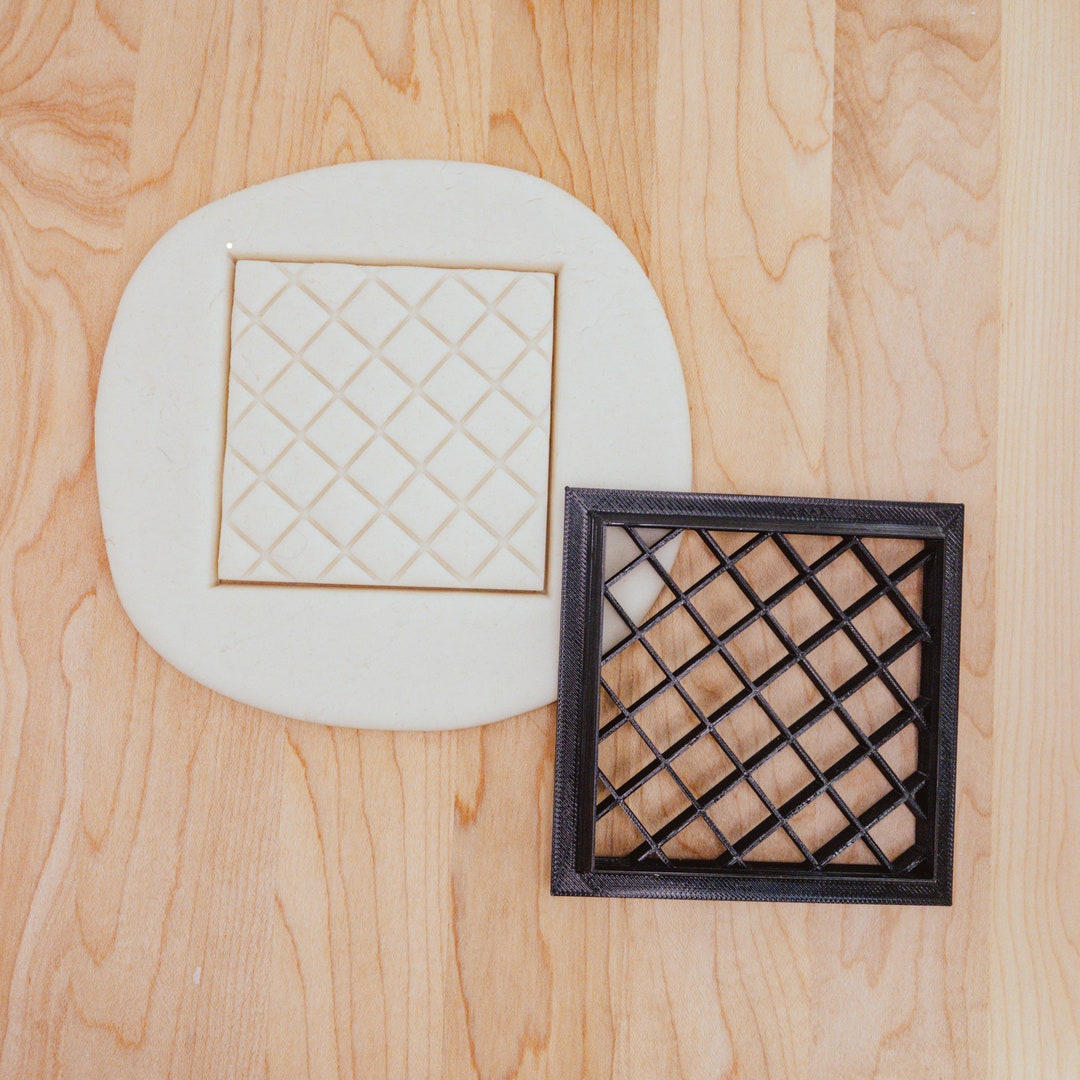 Waffle, Grid, Square, Pincushion Cookie, Fondant, Clay Cutter, - Etsy