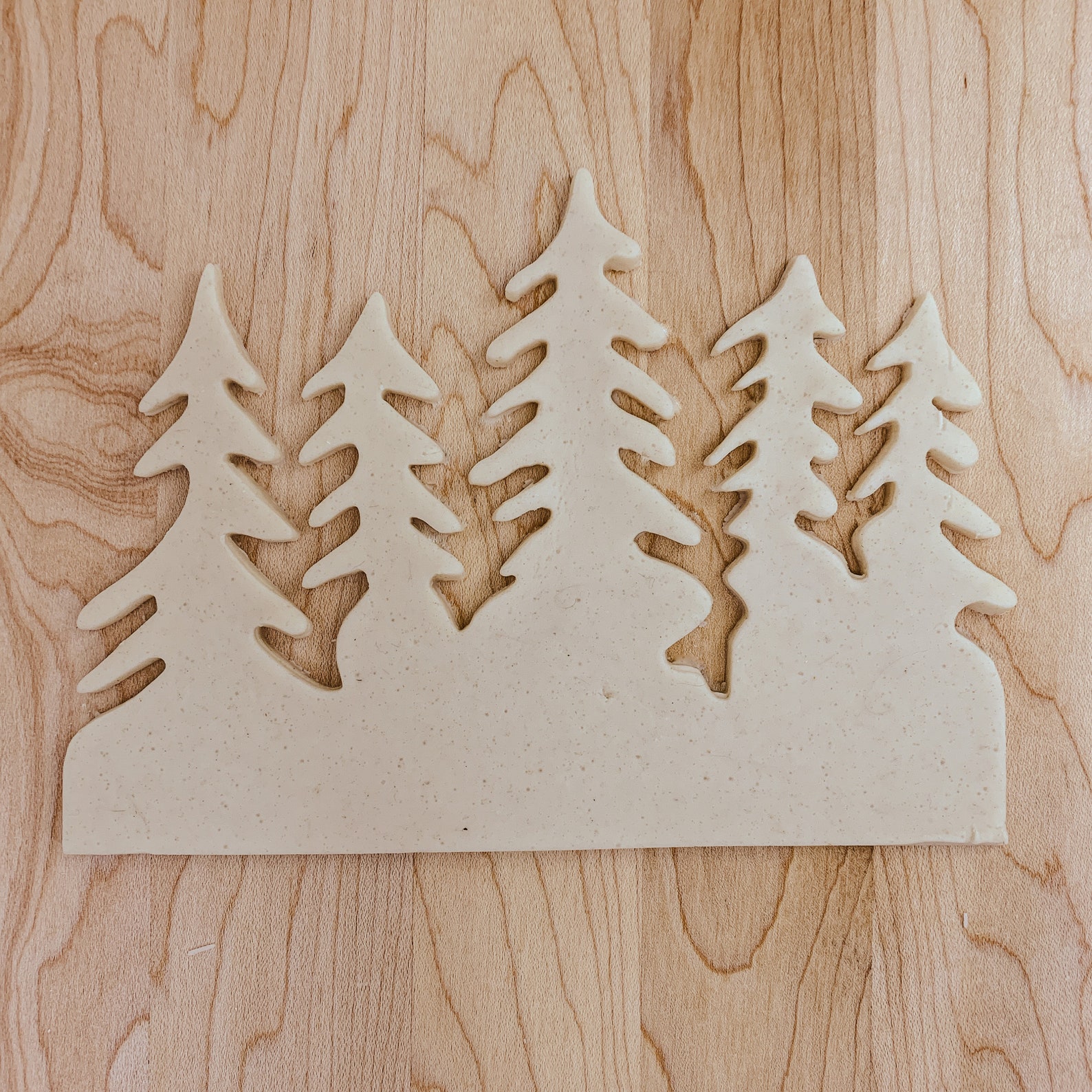 Forest Trees Treeline Wide Cookie or Fondant Outline Cutter | Etsy