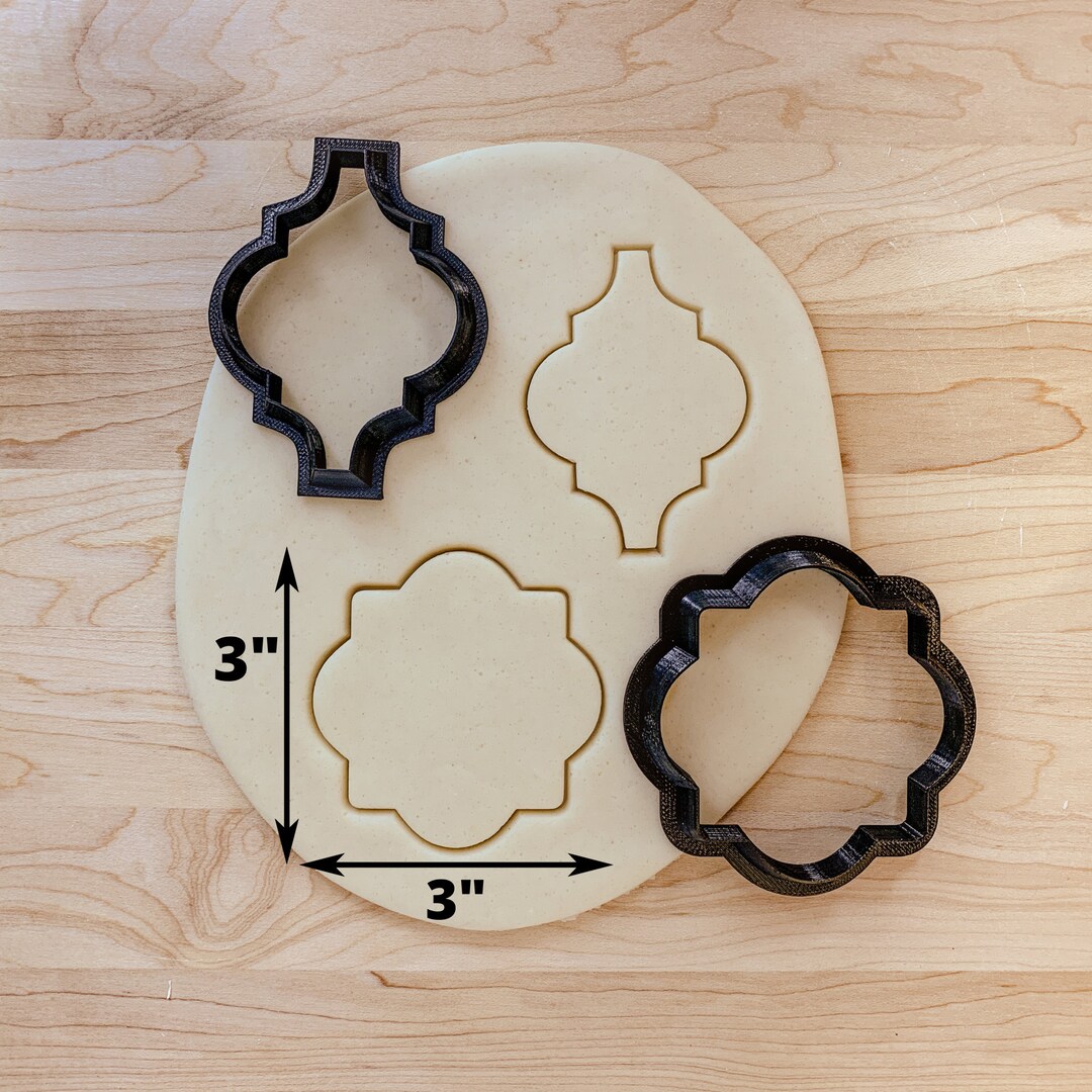 Moroccan Arabesque Outline Cookie, Fondant or Clay Cutter Set (2) - Etsy