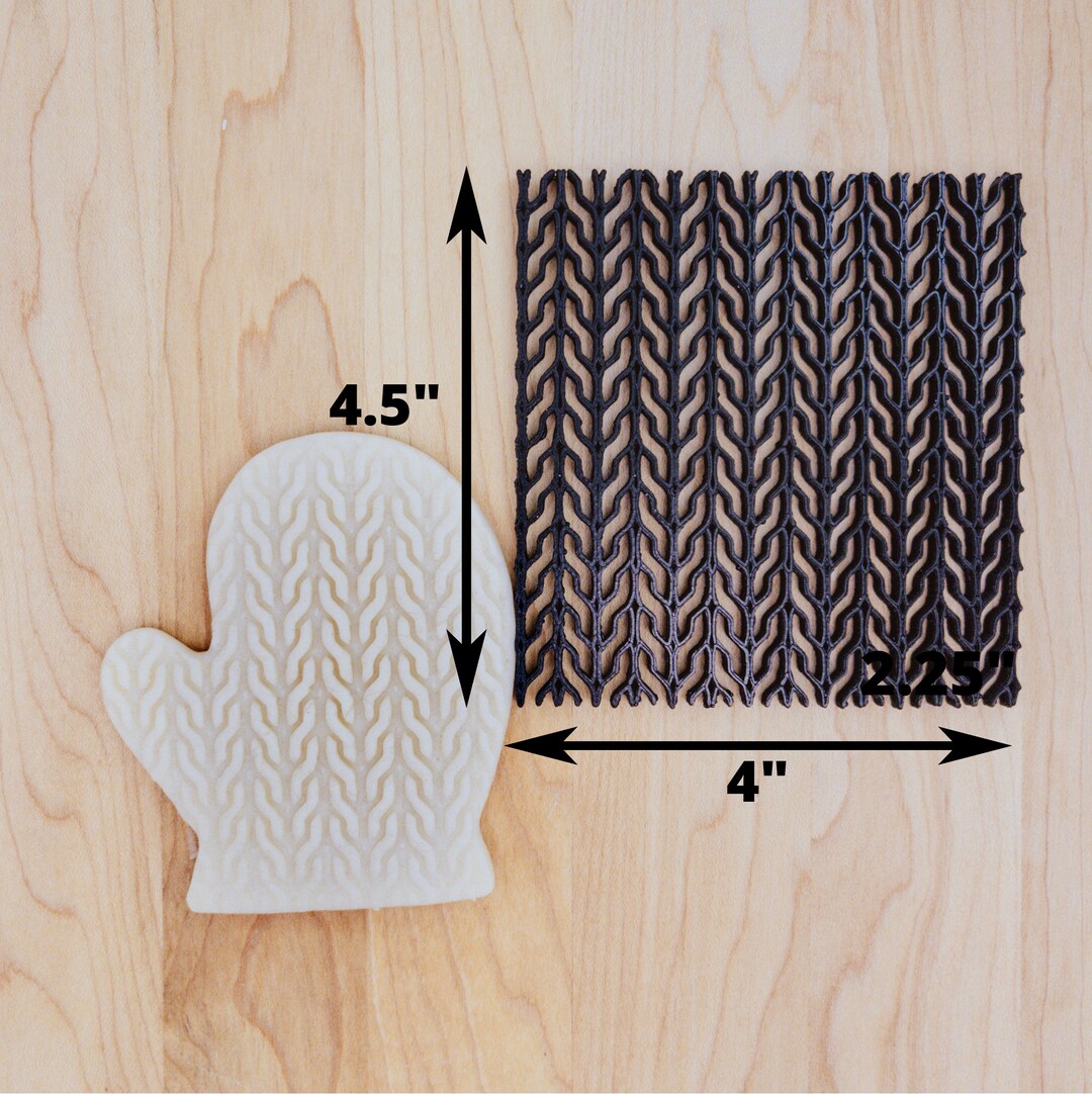 Knit Pattern Stamp Design, Classic Knit Fondant Cake Stamp, Pie Stamp ...