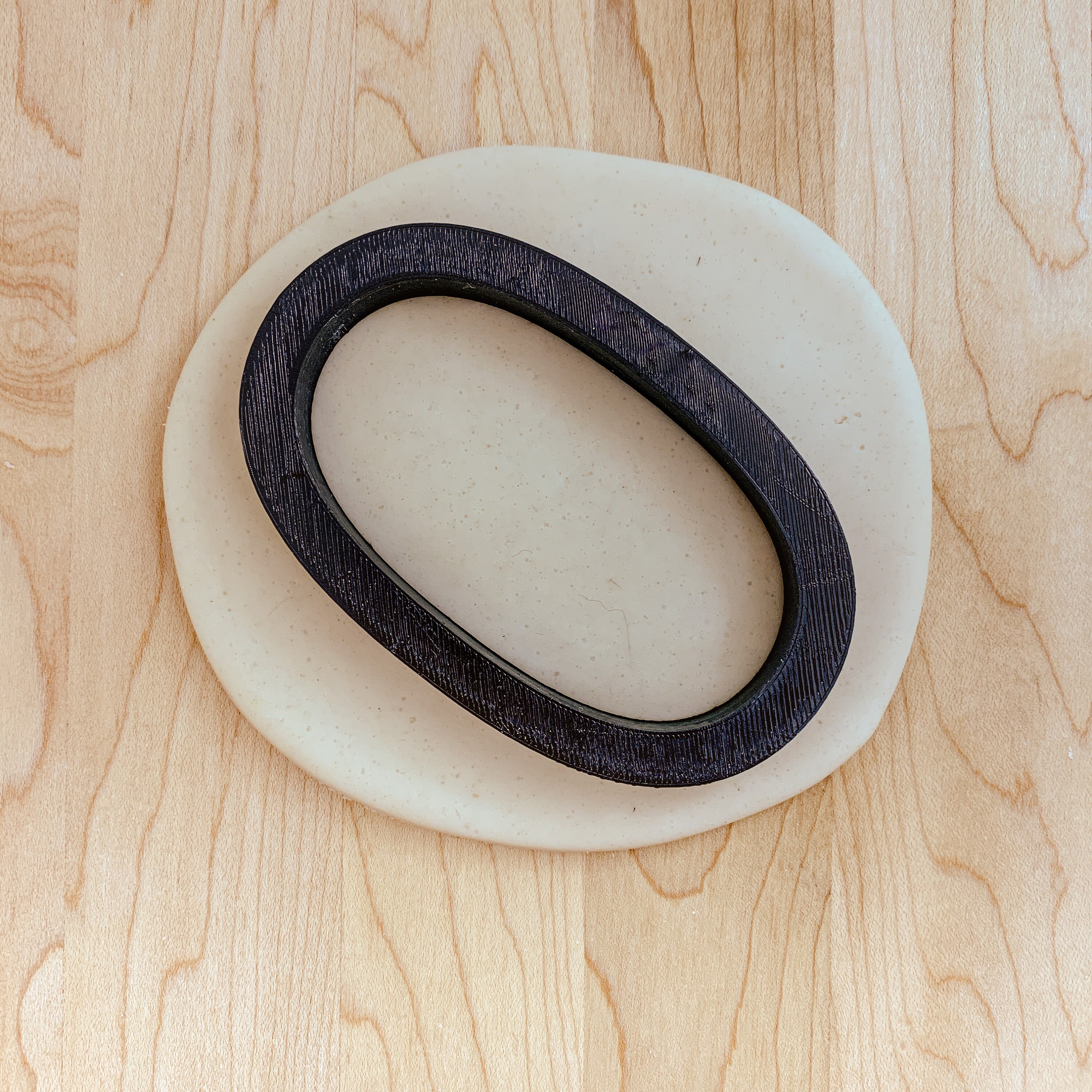 Oval Oblong Elipse or Coffee Bean Cookie Fondant Clay Cutter - Etsy