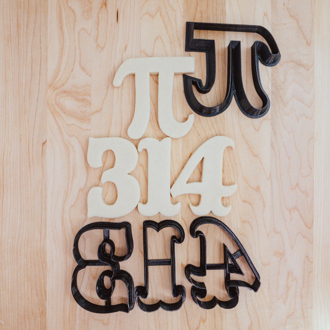 Pi Cookie Cutter Set With Numbers Set of 4 - Etsy
