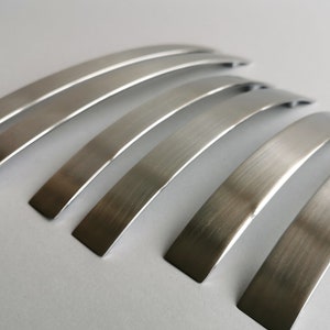 Set of 6 Modern Silver Cabinet Pullс. Silver Cabinet Hardware. Drawer ...