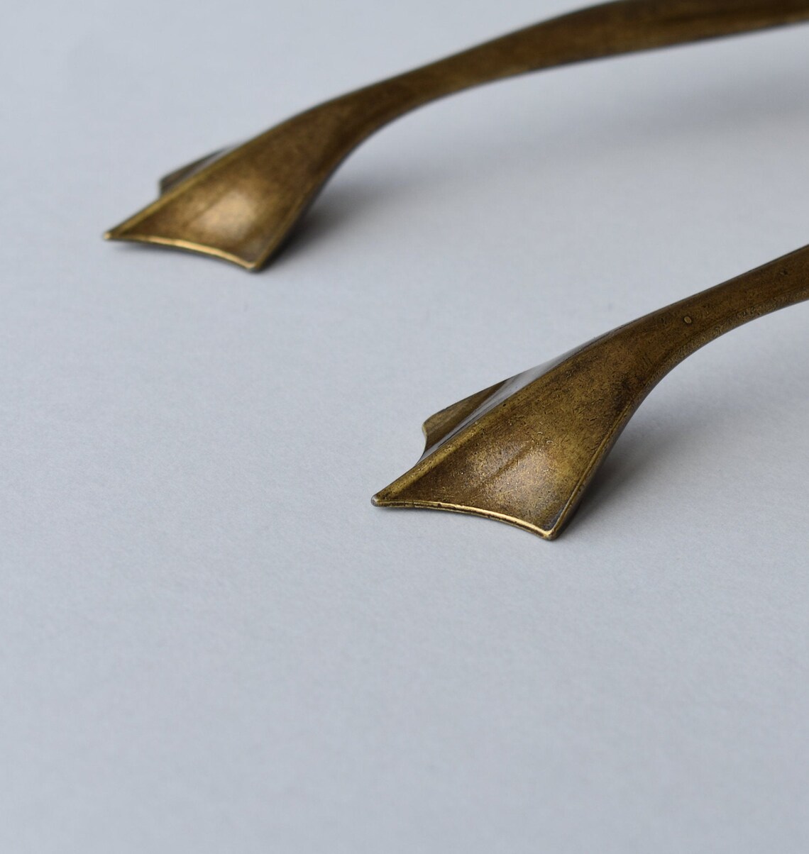 Set of 6 Rustic Brass Cabinet Handle. Rustic Cabinet Pull. - Etsy