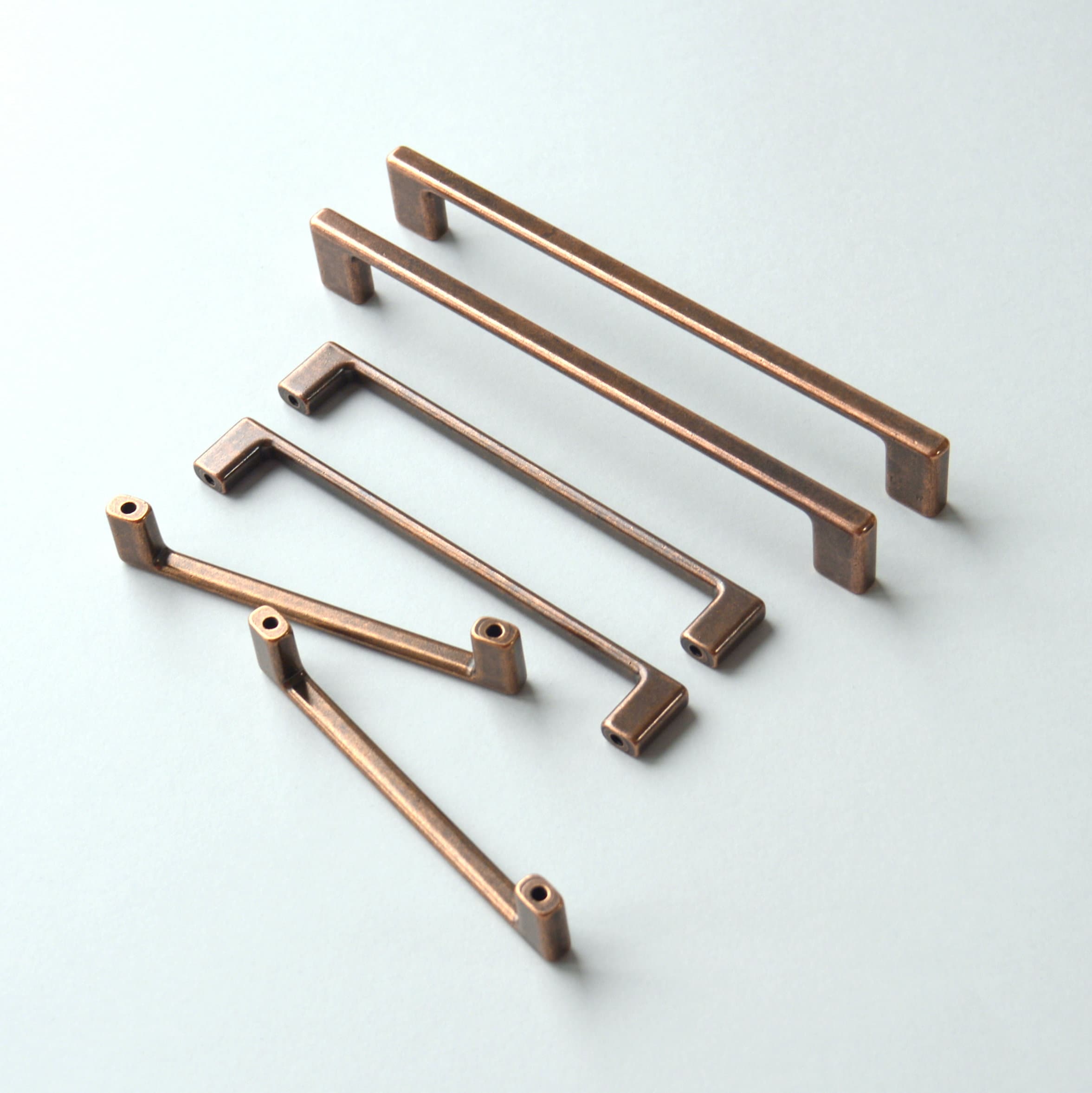 Set of 6 Oil Rubbed Bronze Cabinet Pull. Rustic Cabinet Handle. Drawer ...