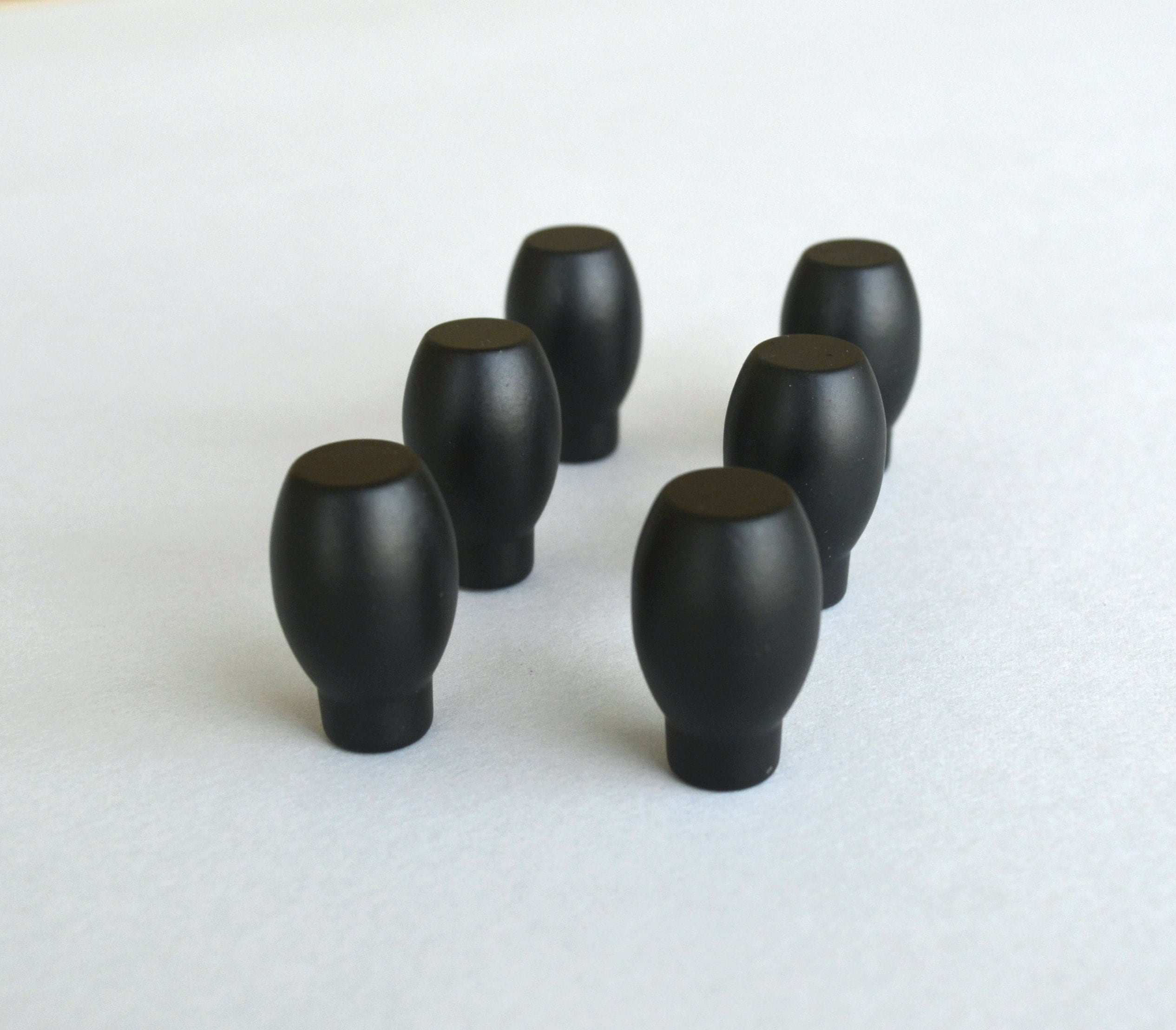 Set of 6 Minimalist Black Cabinet Knob. Black Handle. Black - Etsy