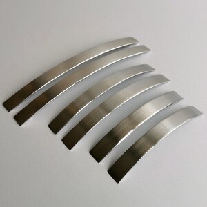 Set of 6 Modern Silver Cabinet Pullс. Silver Cabinet Hardware. Drawer ...