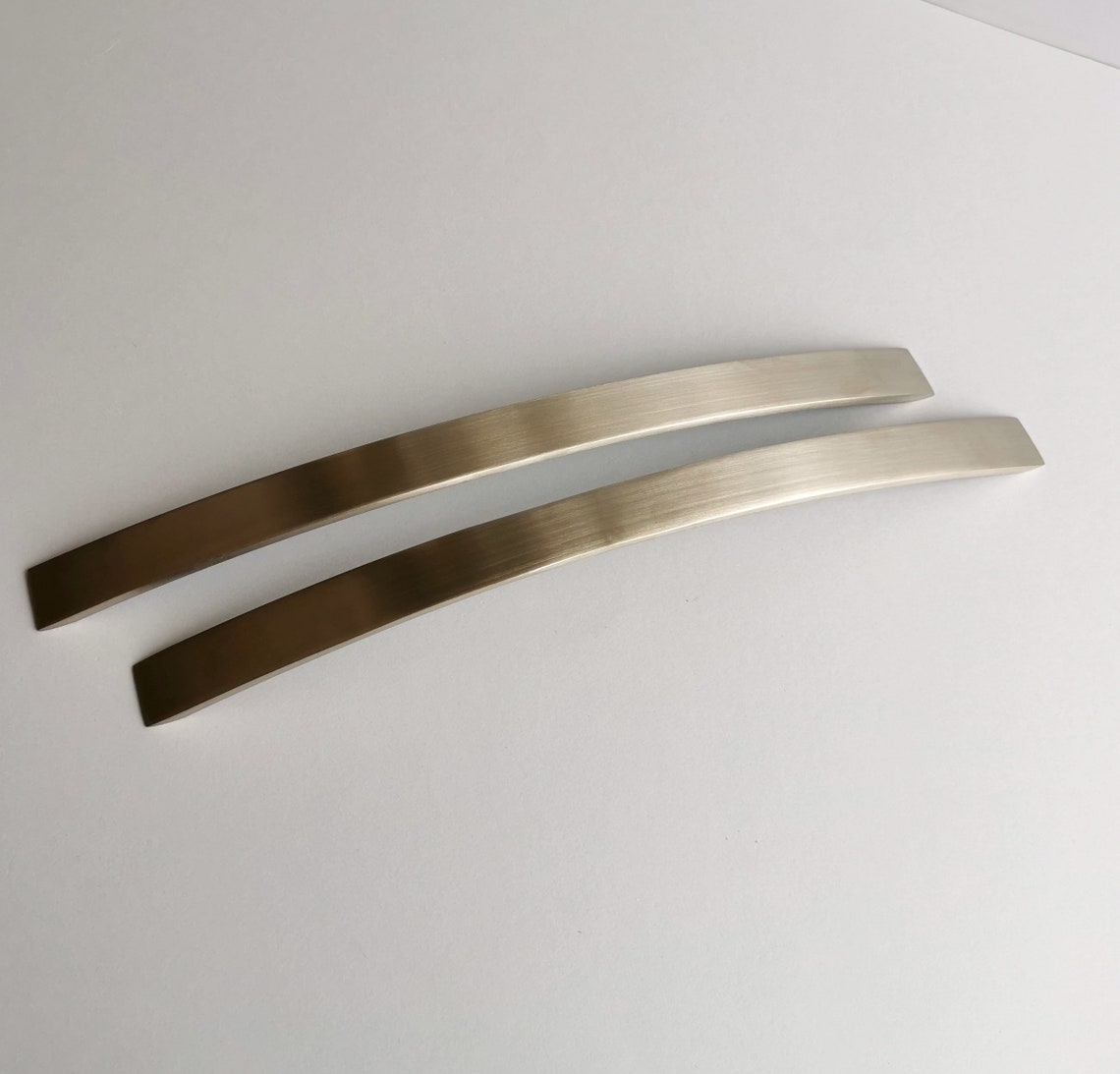 Set of 2 Extra Large Silver Pulls. Modern Silver Kitchen - Etsy