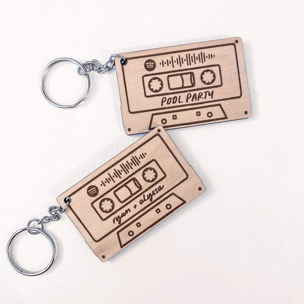 Laser Cut Cassette Keychain - Etsy