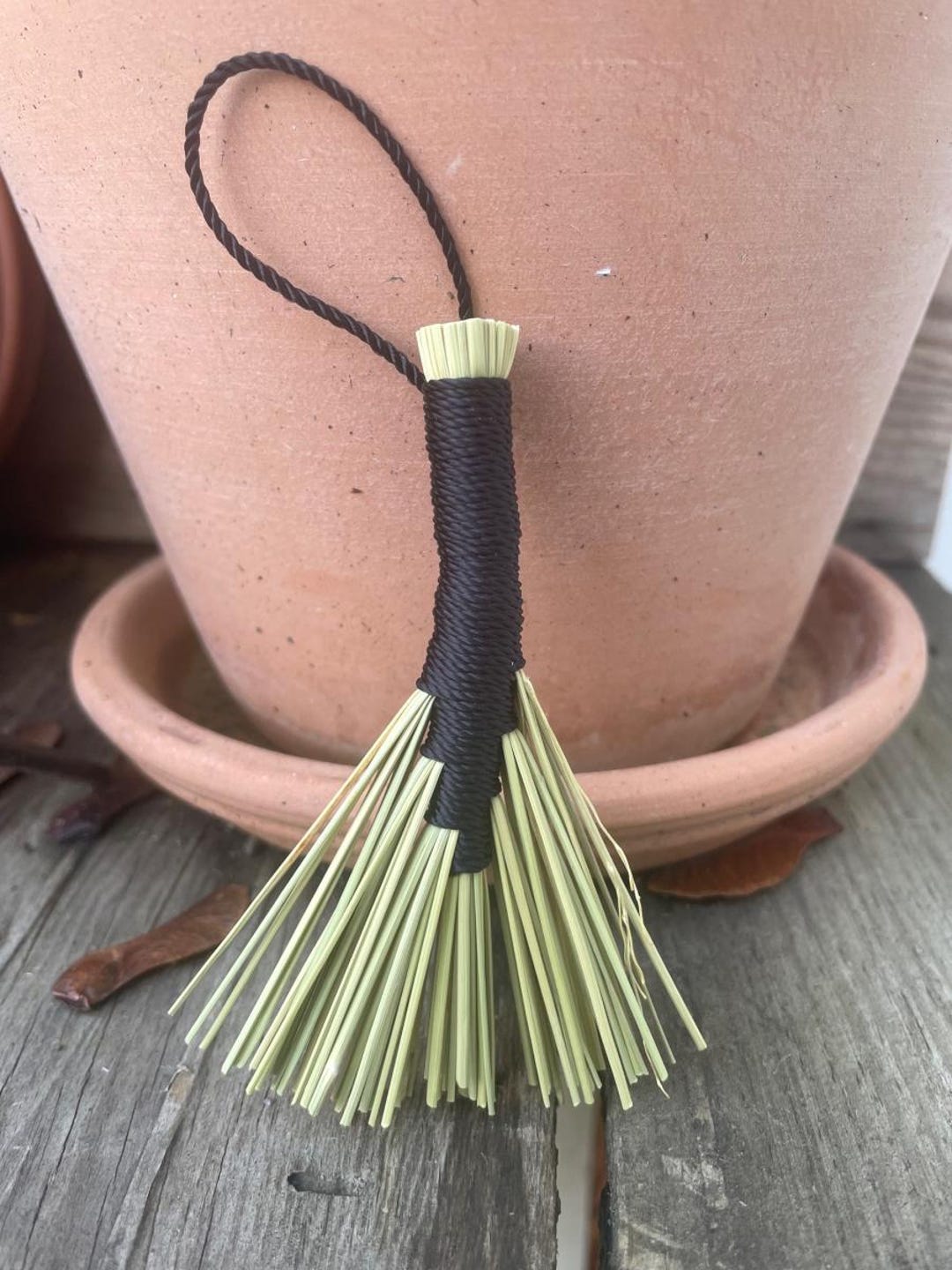Handmade Tiny Hawk Tail Broom With Black Handle, Hanging Loop - Etsy