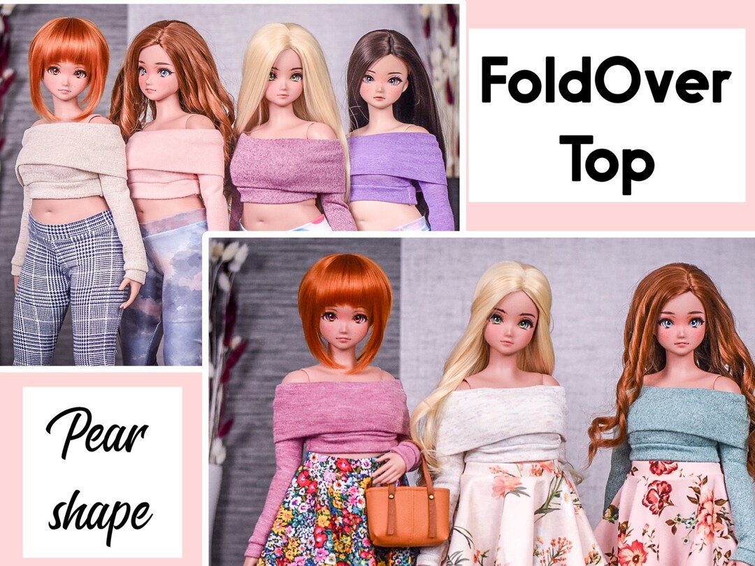 Foldover Top Fit Pear Body for Bjd 1/3 Scale Doll Like Smart Doll Pear ...
