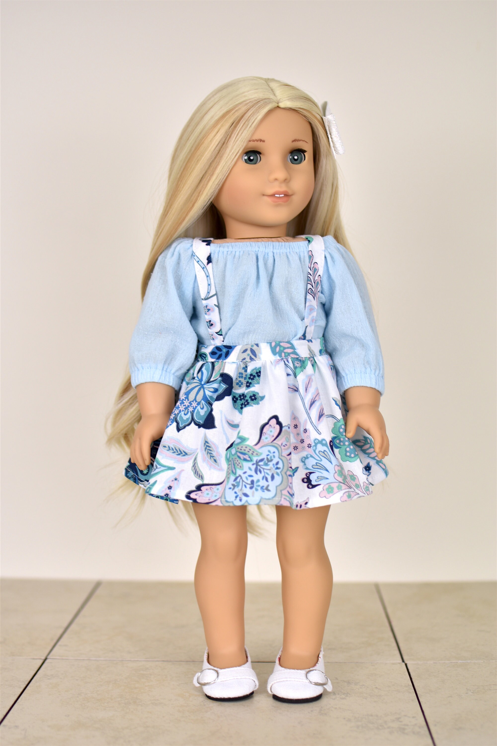 Jena Skirt 18 inch doll clothes Removable Suspenders