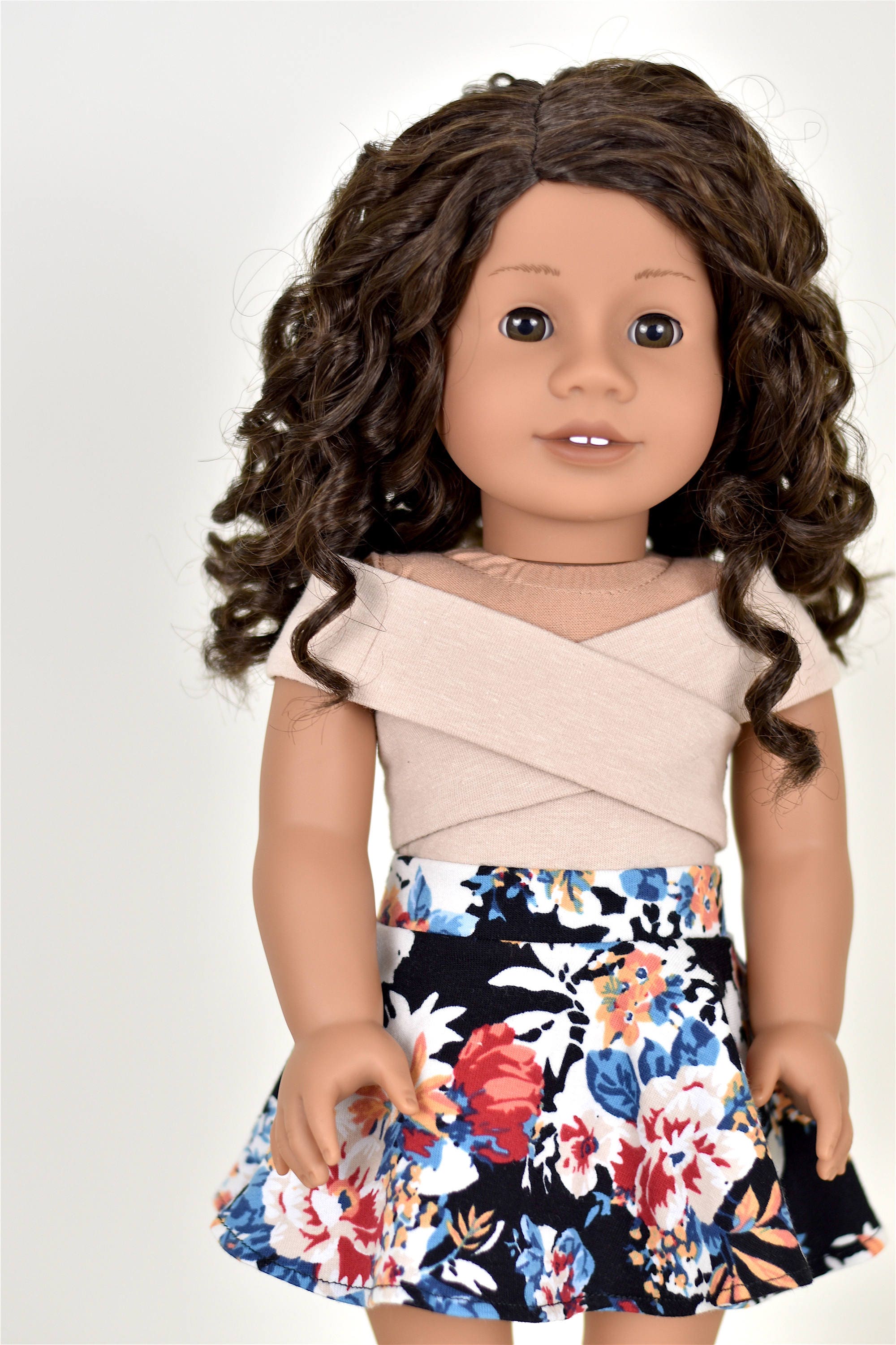 Wrap Top 18 inch doll clothes Color Tan EliteDollWorld EDW