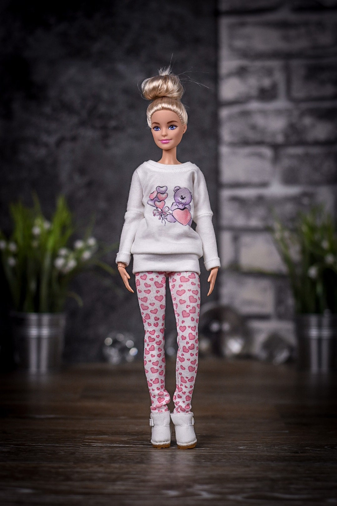 Custom Print Leggings for 1/6 Scale Doll Clothes to Fit Poppy Parker or ...