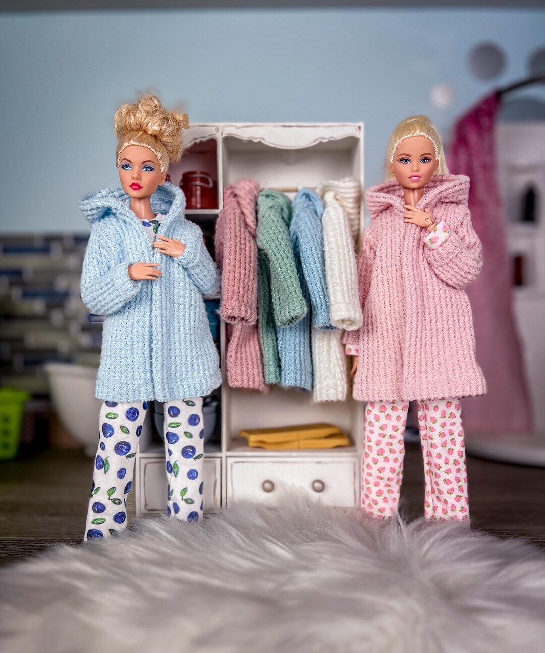 PREORDER Robe for 1/6 Scale Doll Clothes to Fit Poppy Parker or Similar ...