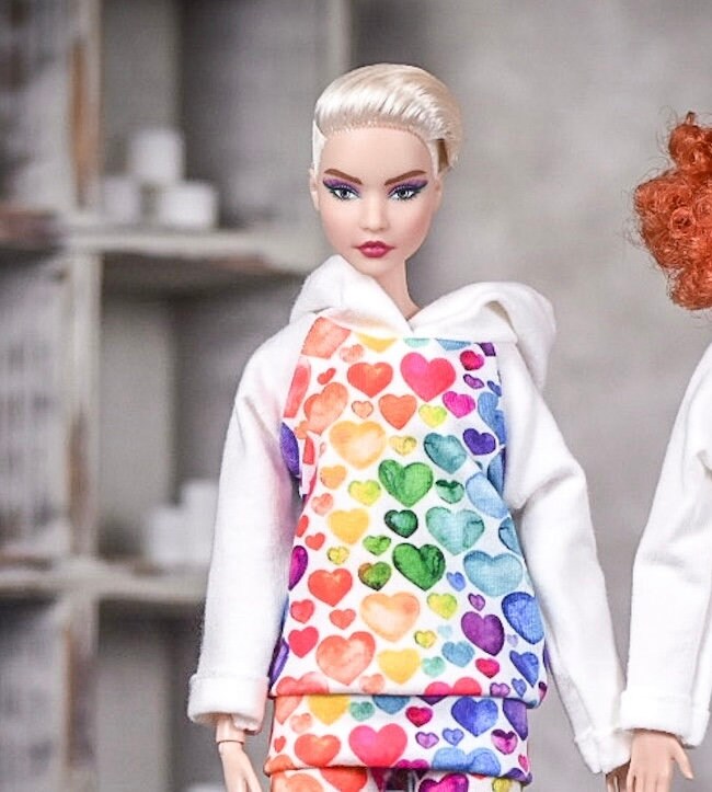 Hoodie Set for 1/6 scale doll clothes to fit Poppy Parker or other ...