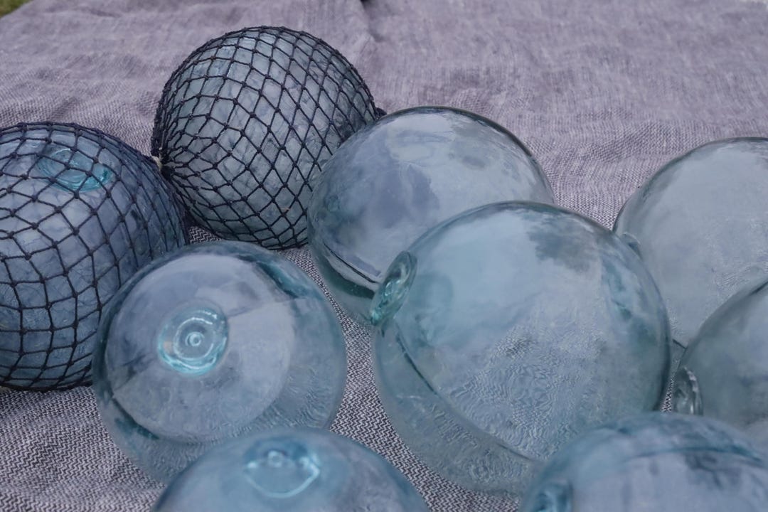 Gorgeous Antique Blown Glass Fishing Floats / Baltic Sea Fishing Floats ...