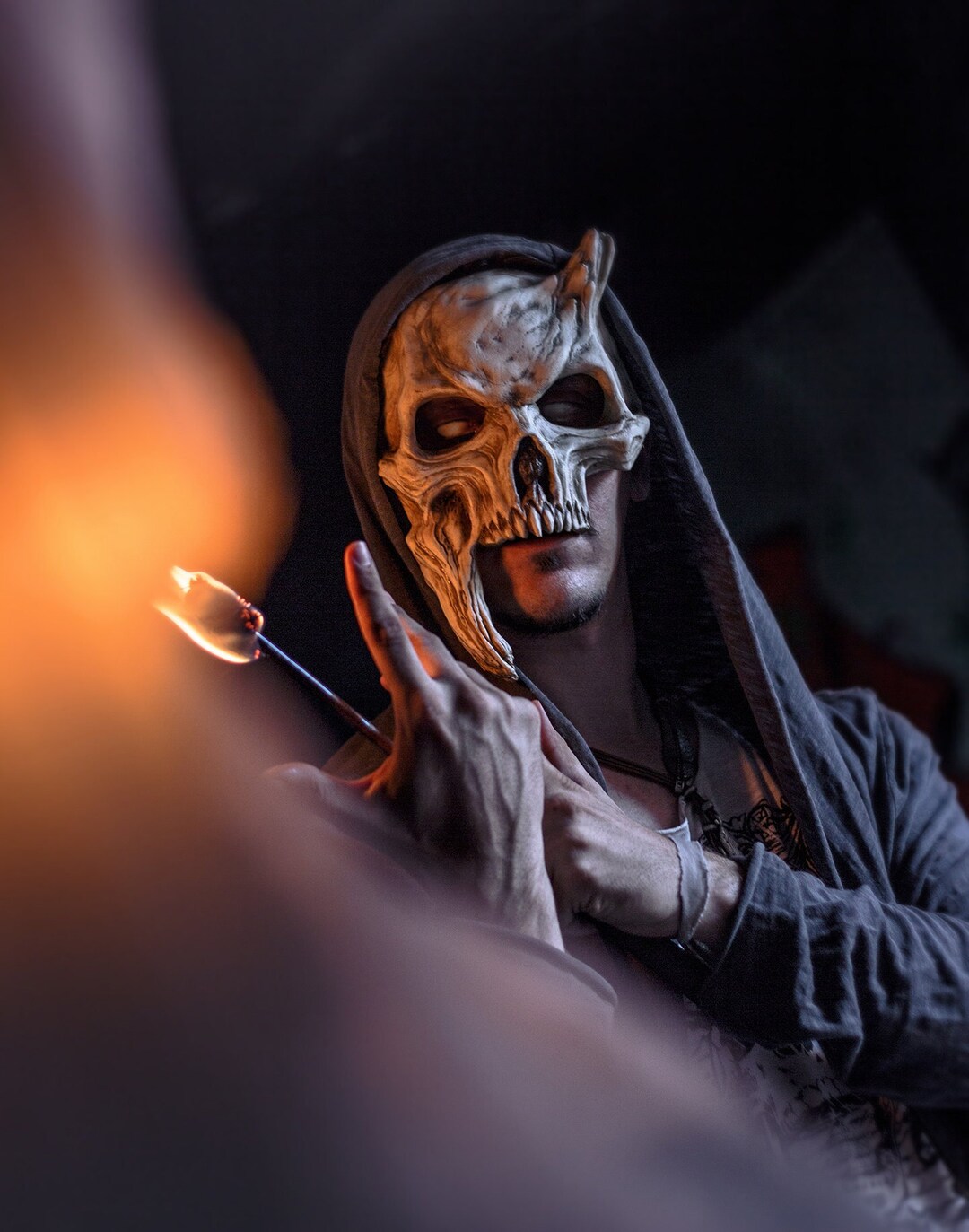 Necromancer - Skull Mask - Etsy