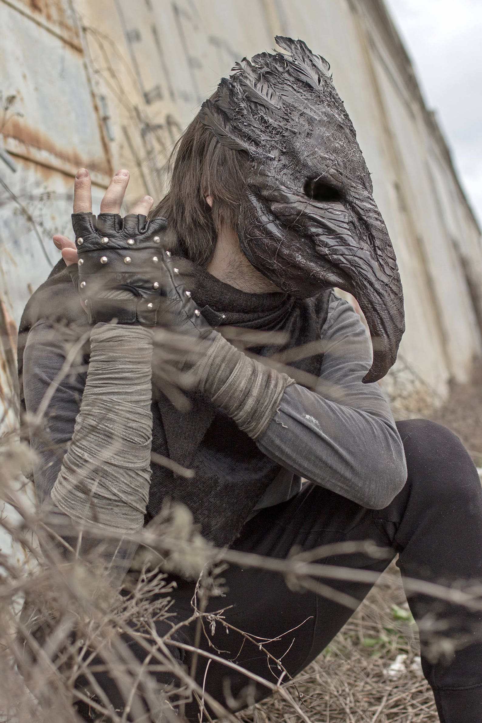 Black Death Crow Mask - Etsy