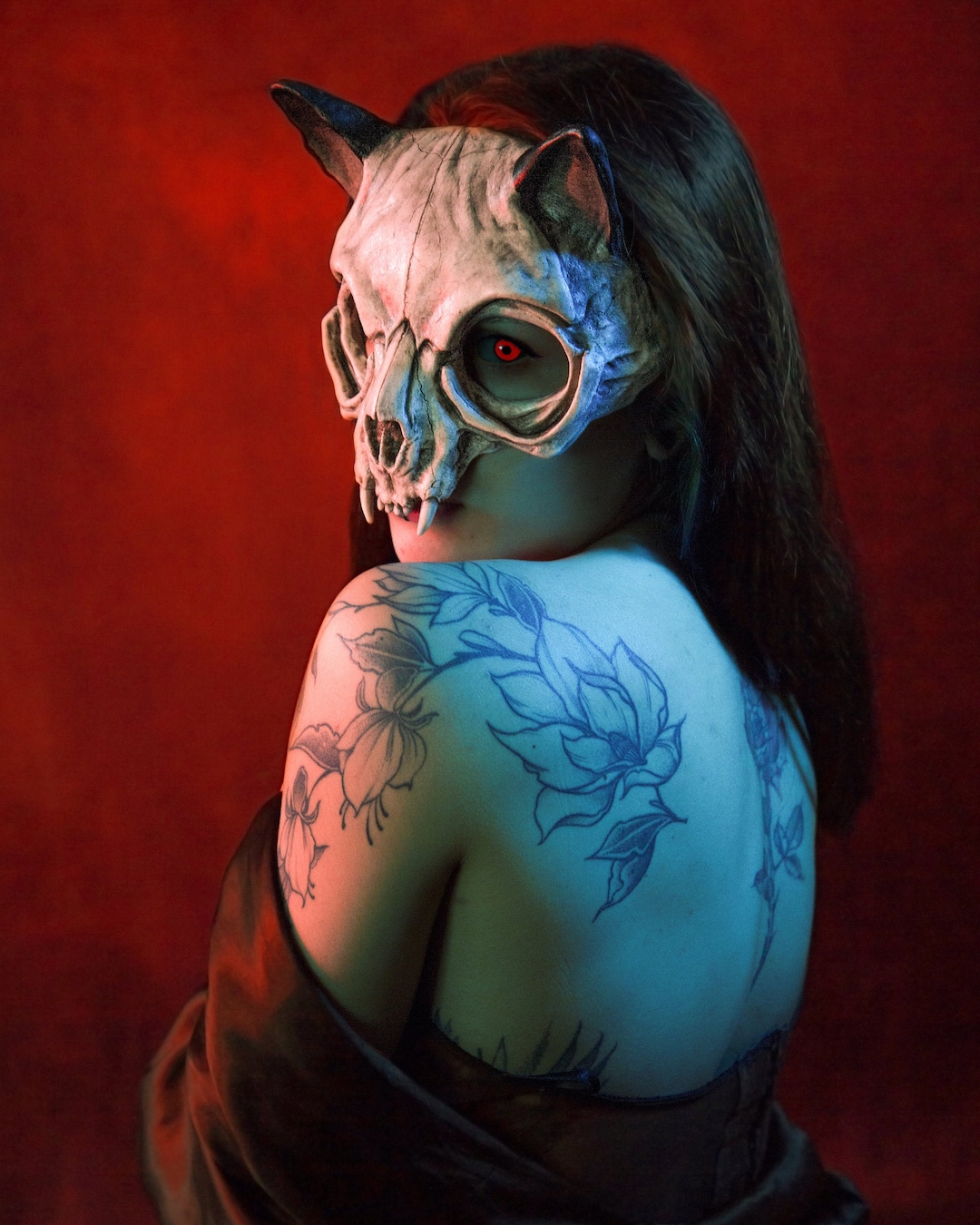 Cat Skull Mask Etsy