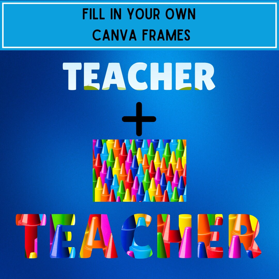 Teacher Canva Frames, School Canva Frames, Custom Canva Frame, Drag and ...