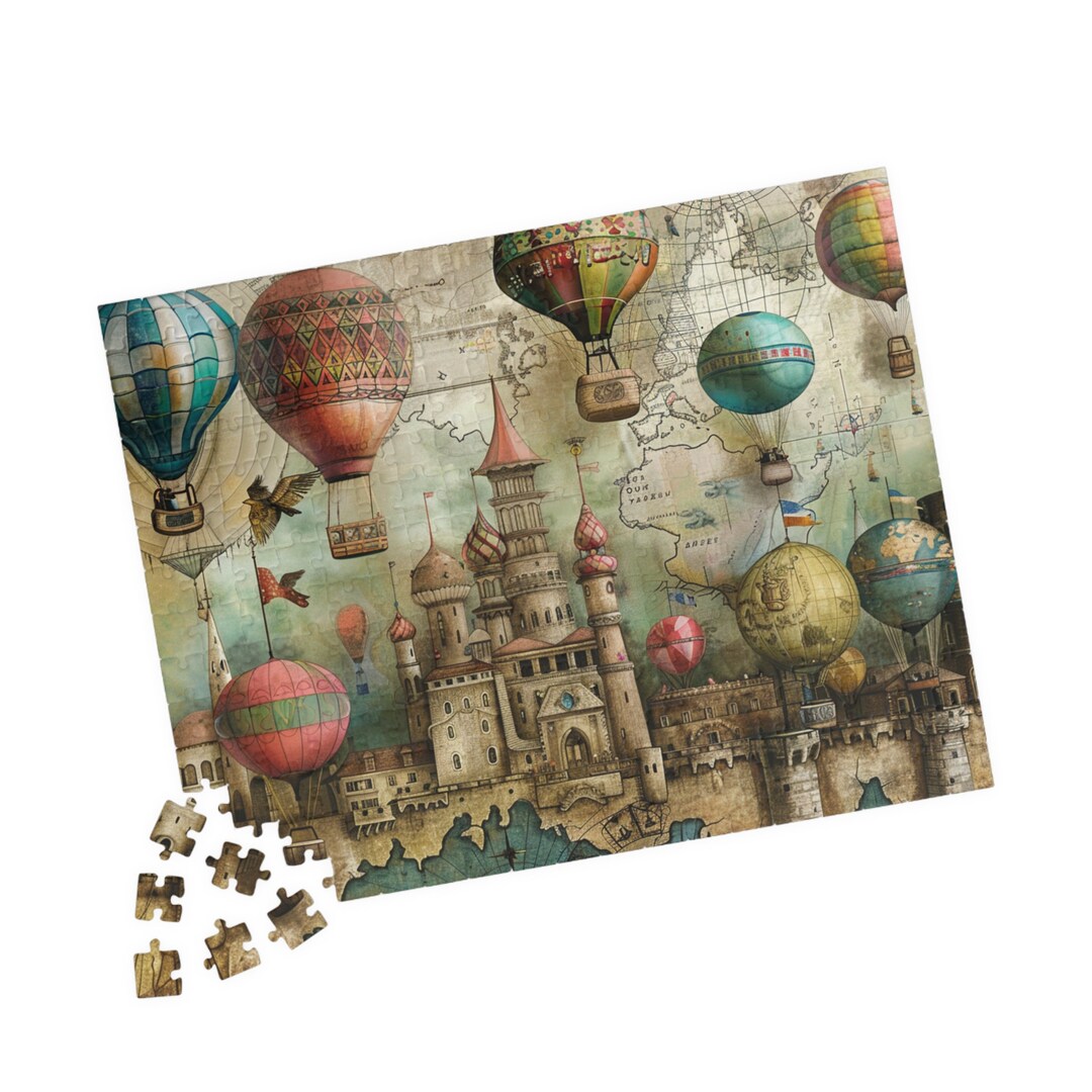Jigsaw Puzzle, Hot Air Balloon Puzzle (110, 252, 520, 1014-piece) - Etsy