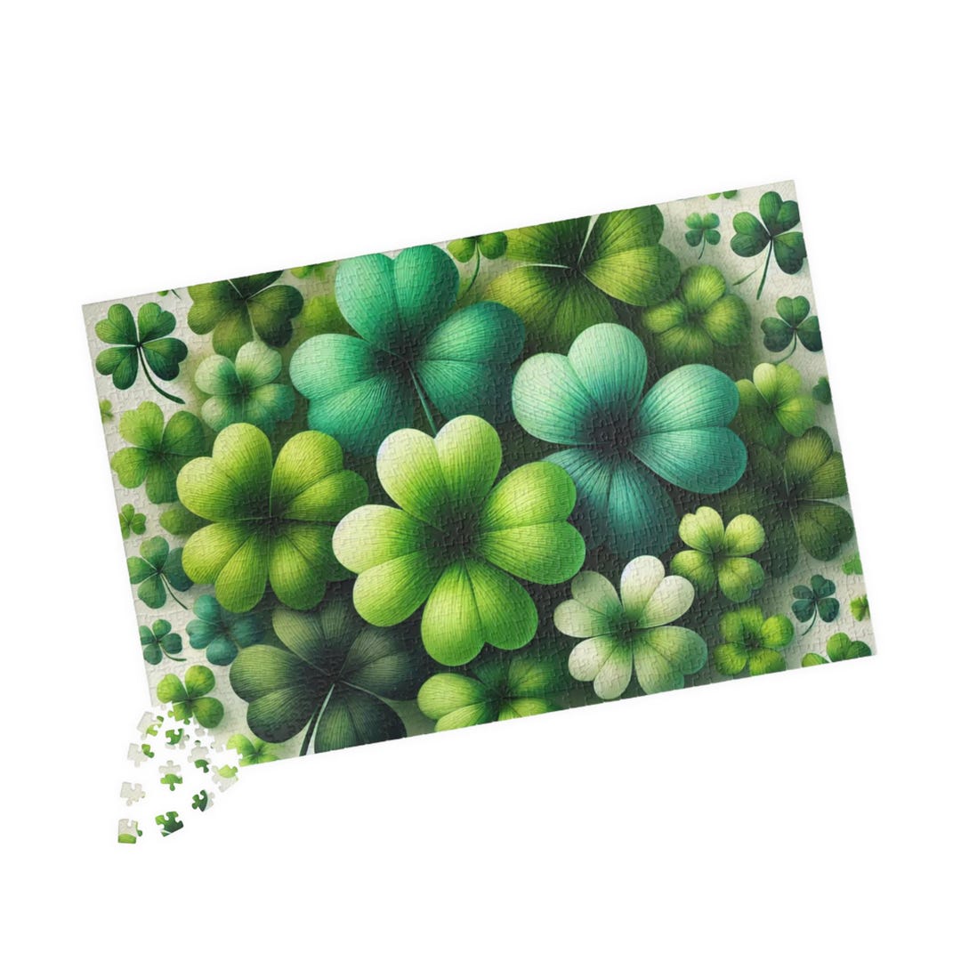 Jigsaw Puzzle, Four Leaf Clover Puzzle (110, 252, 520, 1014-piece) - Etsy