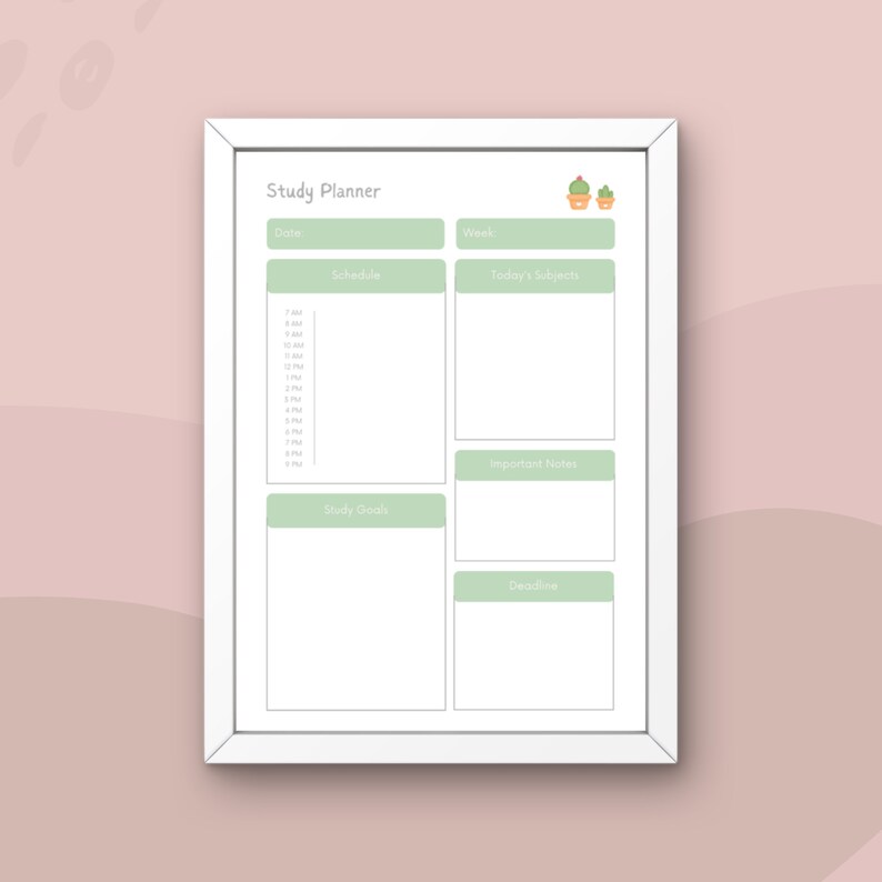 Printable Cornell Note-taking Template / Printable College Study ...