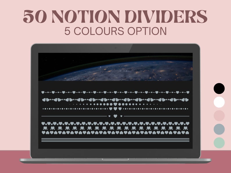 Pastel Notion Divider Template / Notion Aesthetic Template for Notion ...