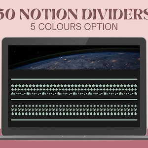 Pastel Notion Divider Template / Notion Aesthetic Template for Notion ...