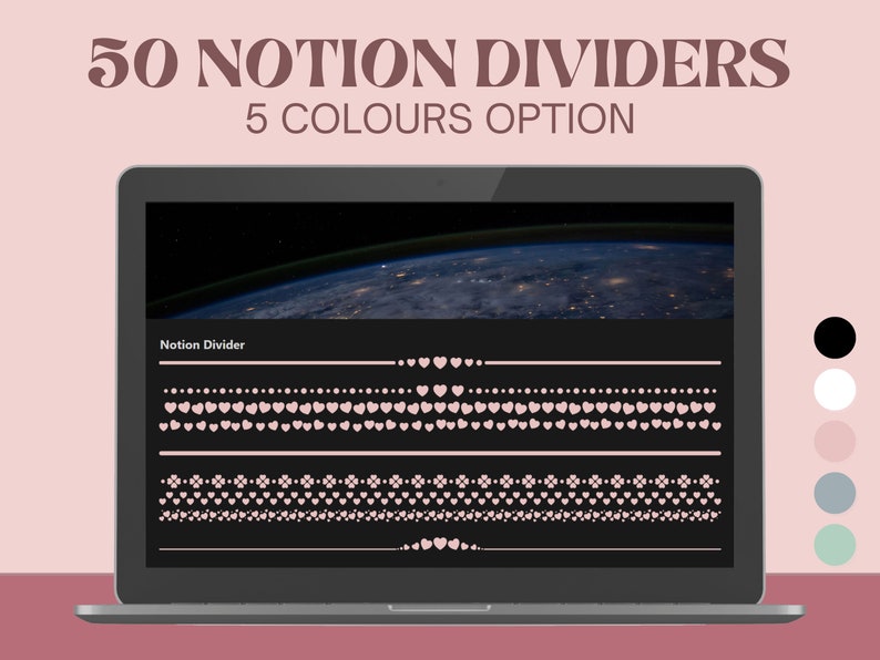 Pastel Notion Divider Template / Notion Aesthetic Template for Notion ...