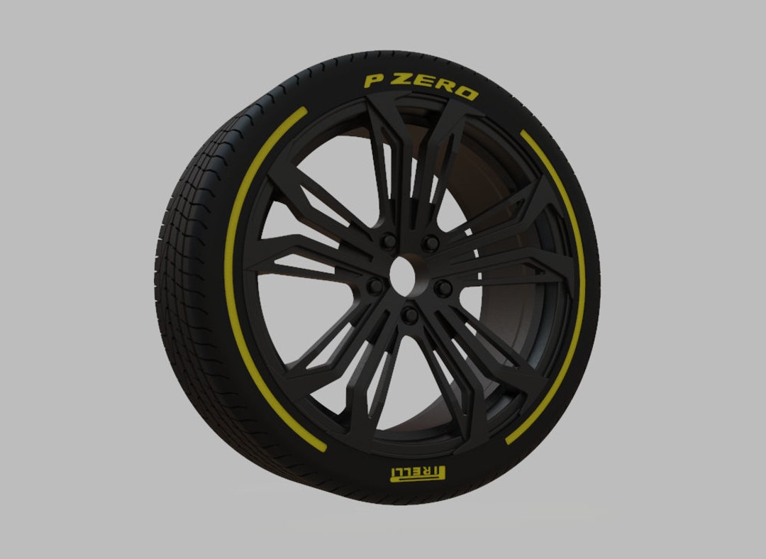 3D Print Miniature Enkei Vortex 5 Rim & Tire Digital File No Textures ...