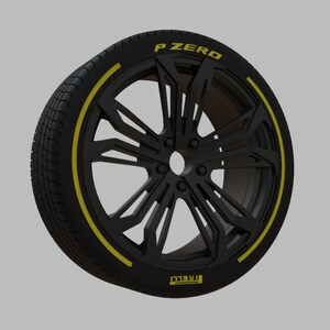 3D Print Miniature Enkei Vortex 5 Rim & Tire Digital File No Textures ...