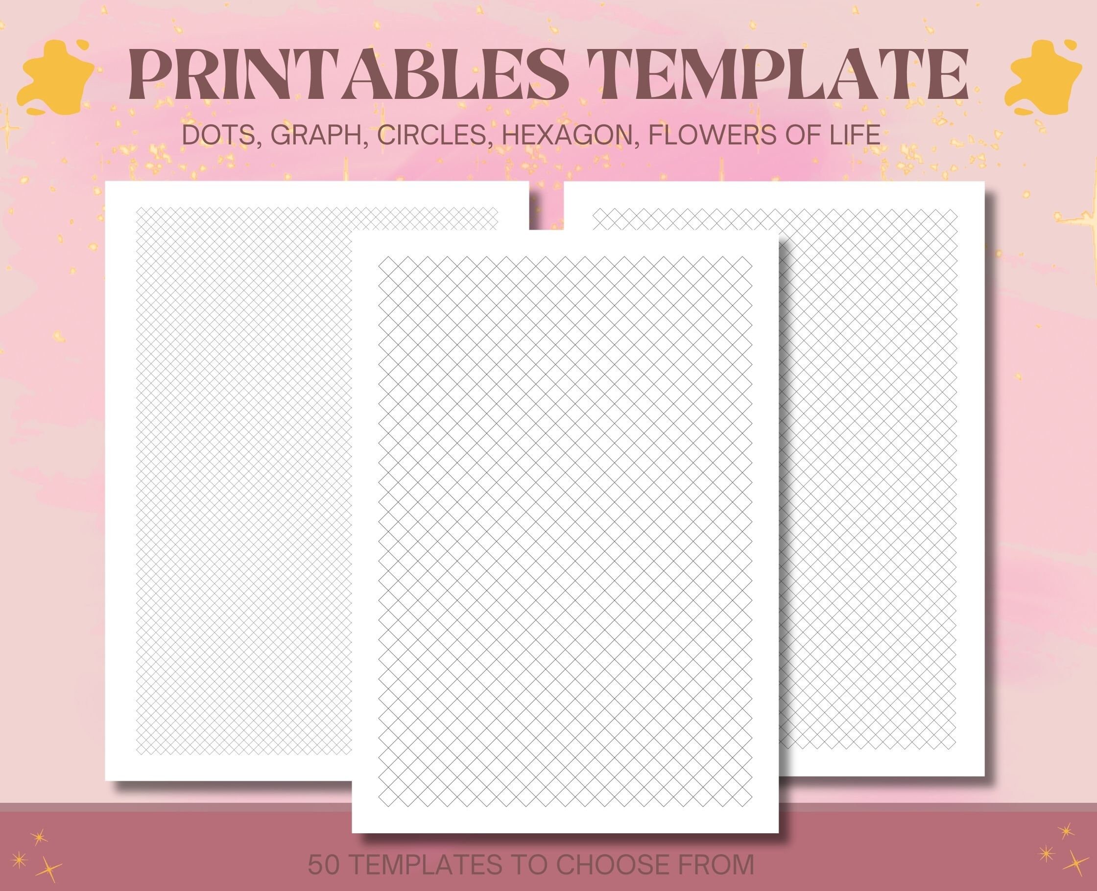 Dot Grid Paper Bundle Printable Instant Download PDF A4, A5 / Dotted ...