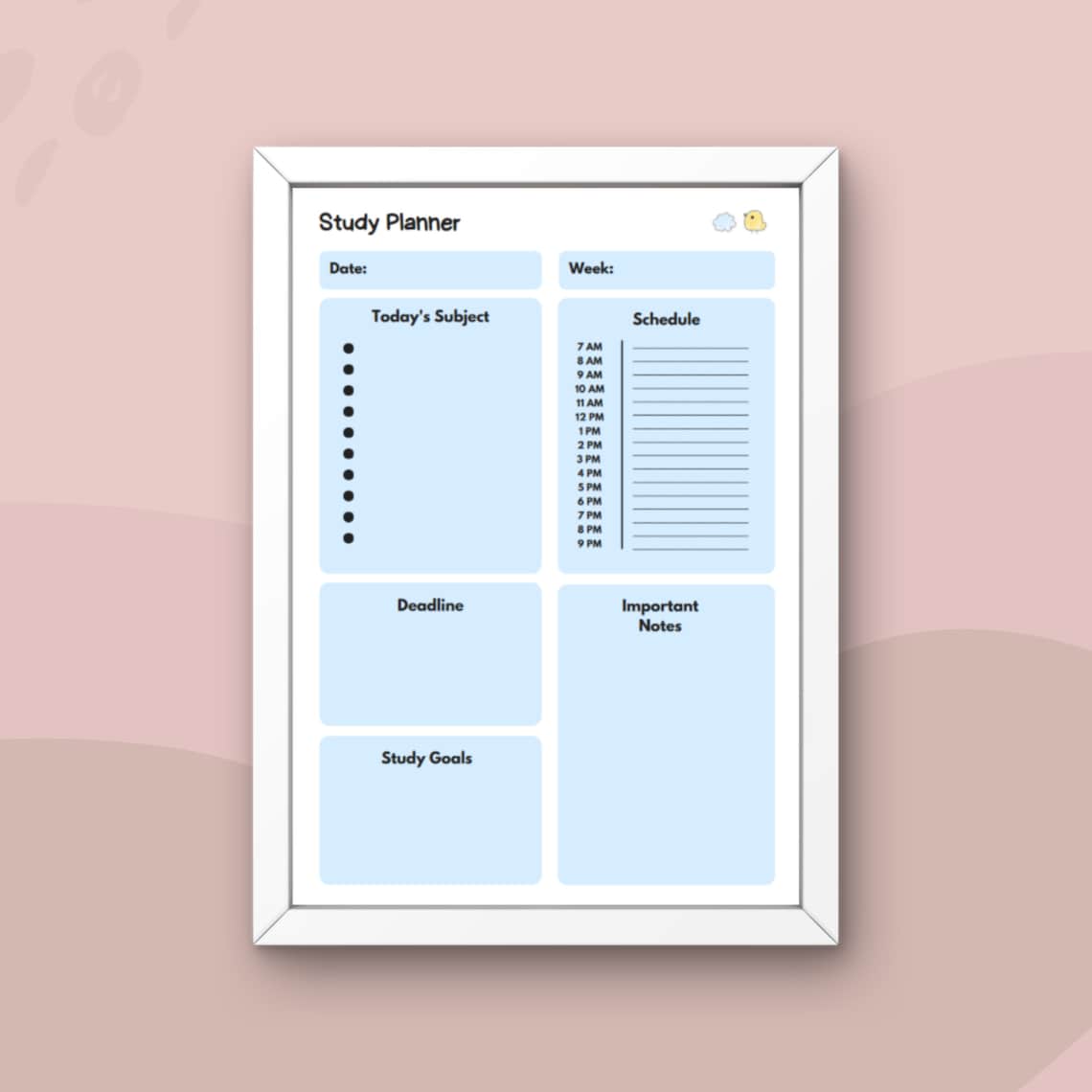Printable Cornell Note-taking Template / Printable College Study ...