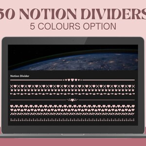 Pastel Notion Divider Template / Notion Aesthetic Template for Notion ...