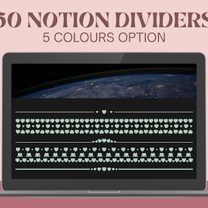 Pastel Notion Divider Template / Notion Aesthetic Template for Notion ...