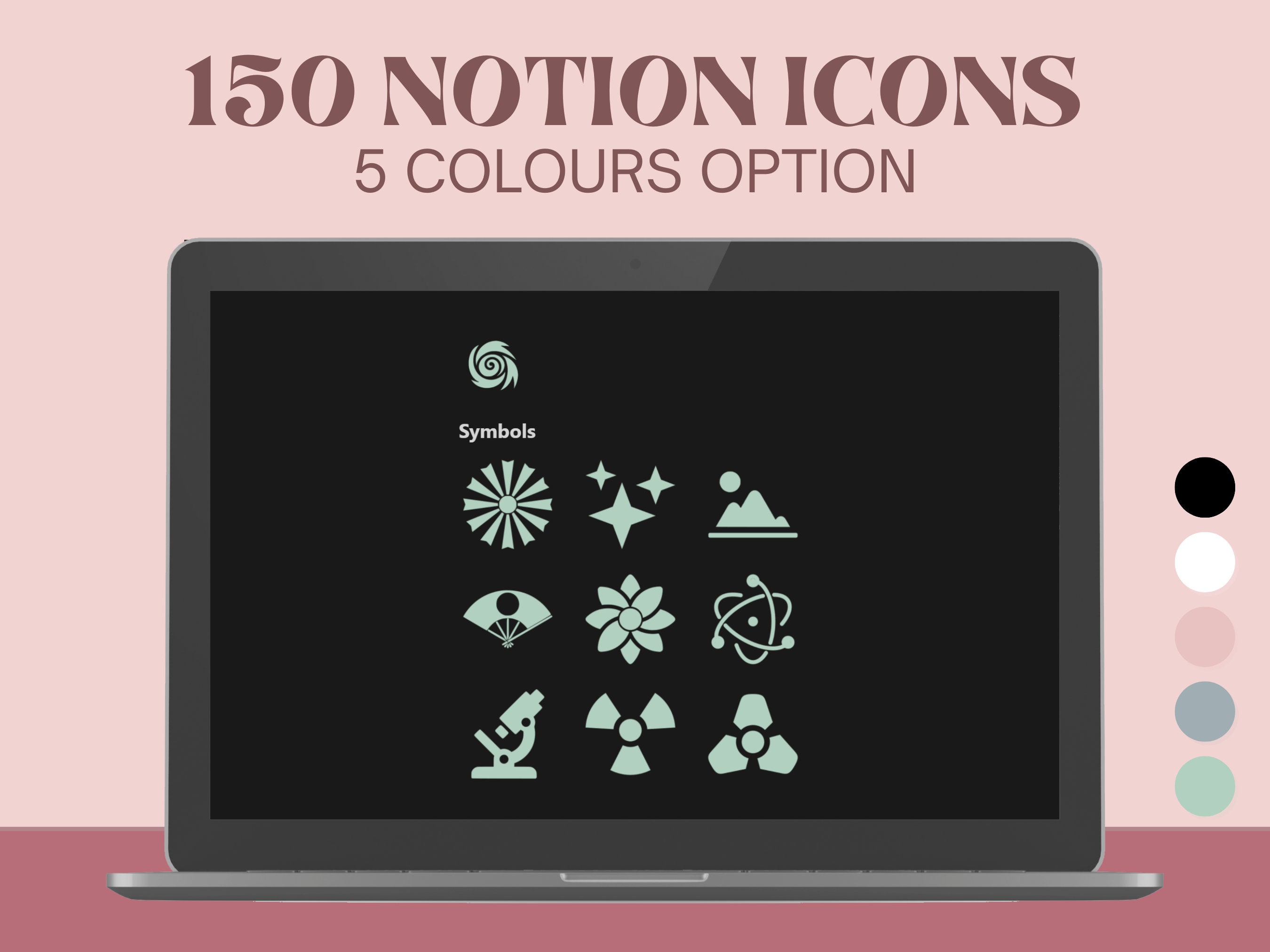 Notion Icons Aesthetic Template for Notion Dashboard / Notion Aesthetic ...